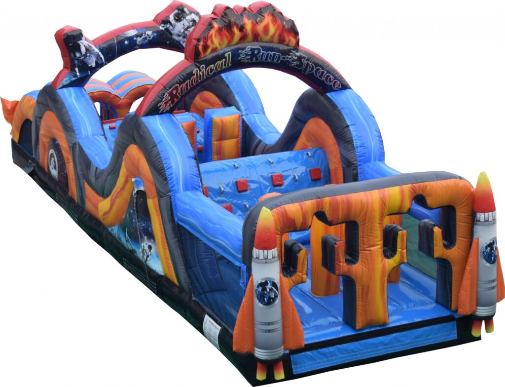 Space Run Obstacle Challenge - Perth Bouncy Castle Hire