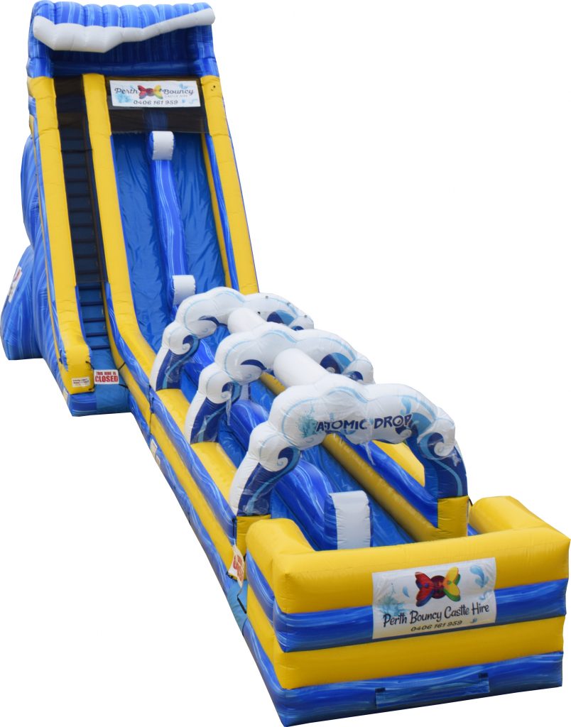 Mega Drop Dual Lane Water Slide - Perth Bouncy Castle Hire