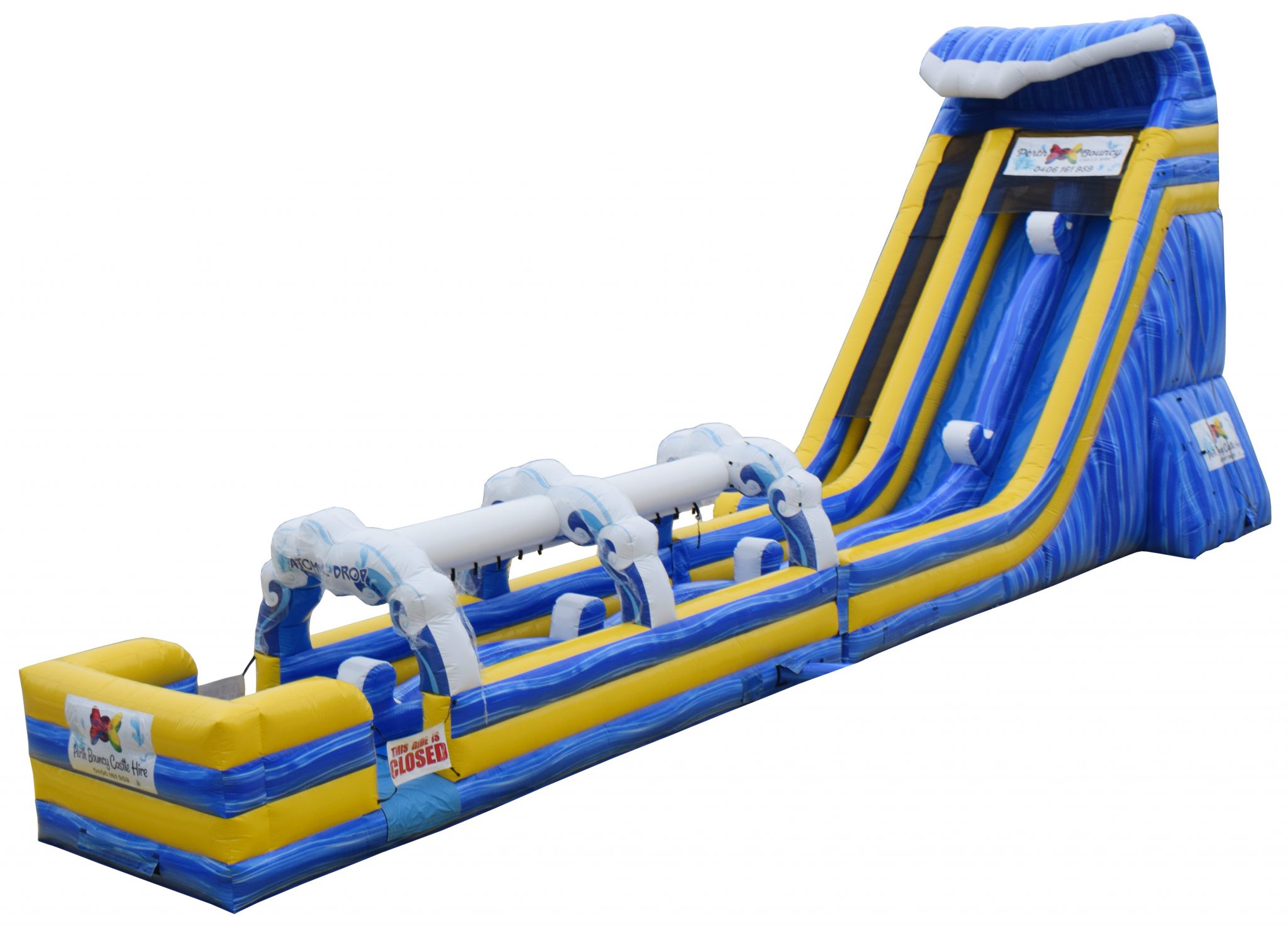 Mega Drop Dual Lane Water Slide – Perth Bouncy Castle Hire: Your ...