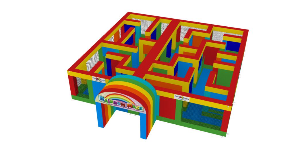 Giant Rainbow Maze – Perth Bouncy Castle Hire: Your Trusted Experts for ...